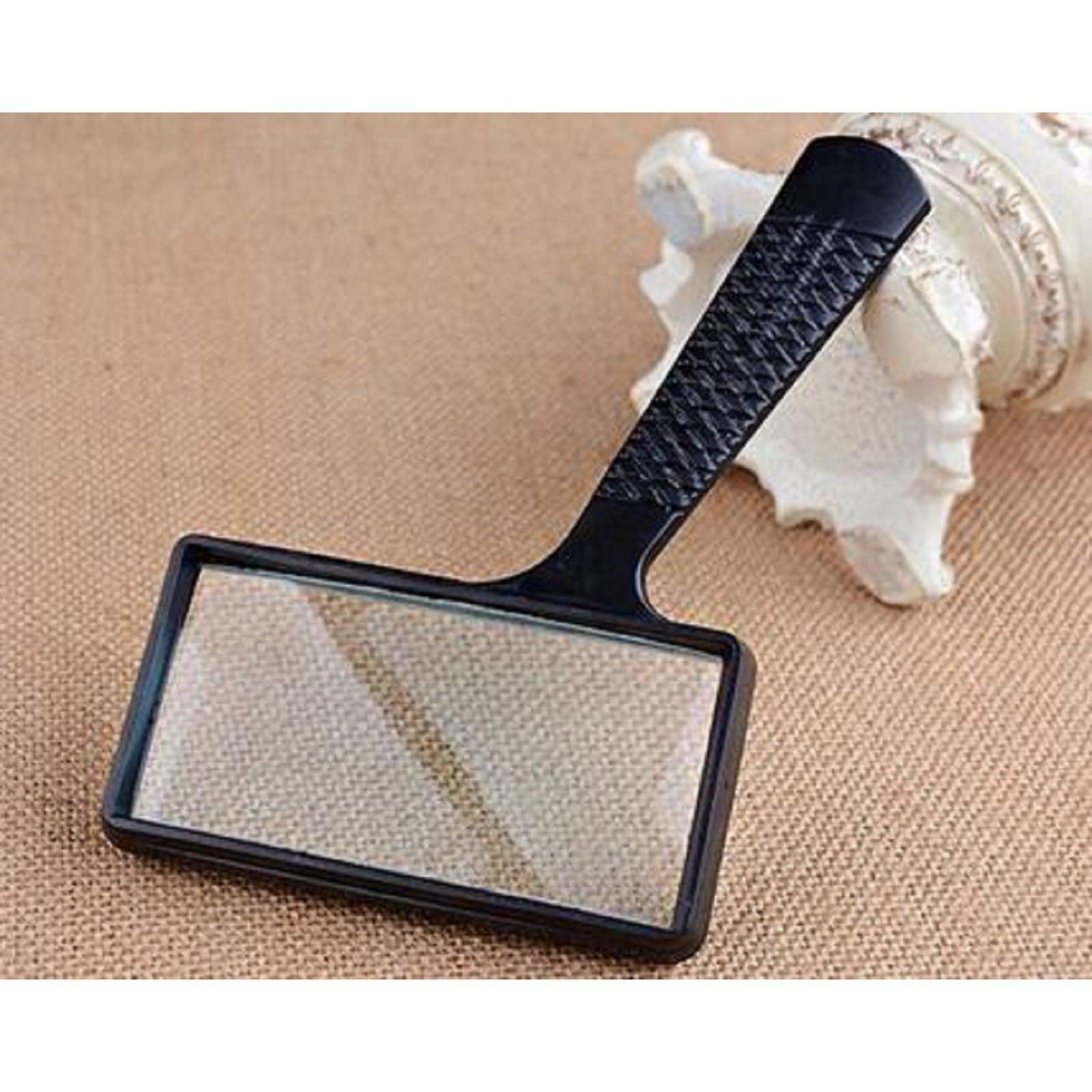 GARENAS 5X Handheld Magnifier Rectangular Magnifying Glass for Seniors ...