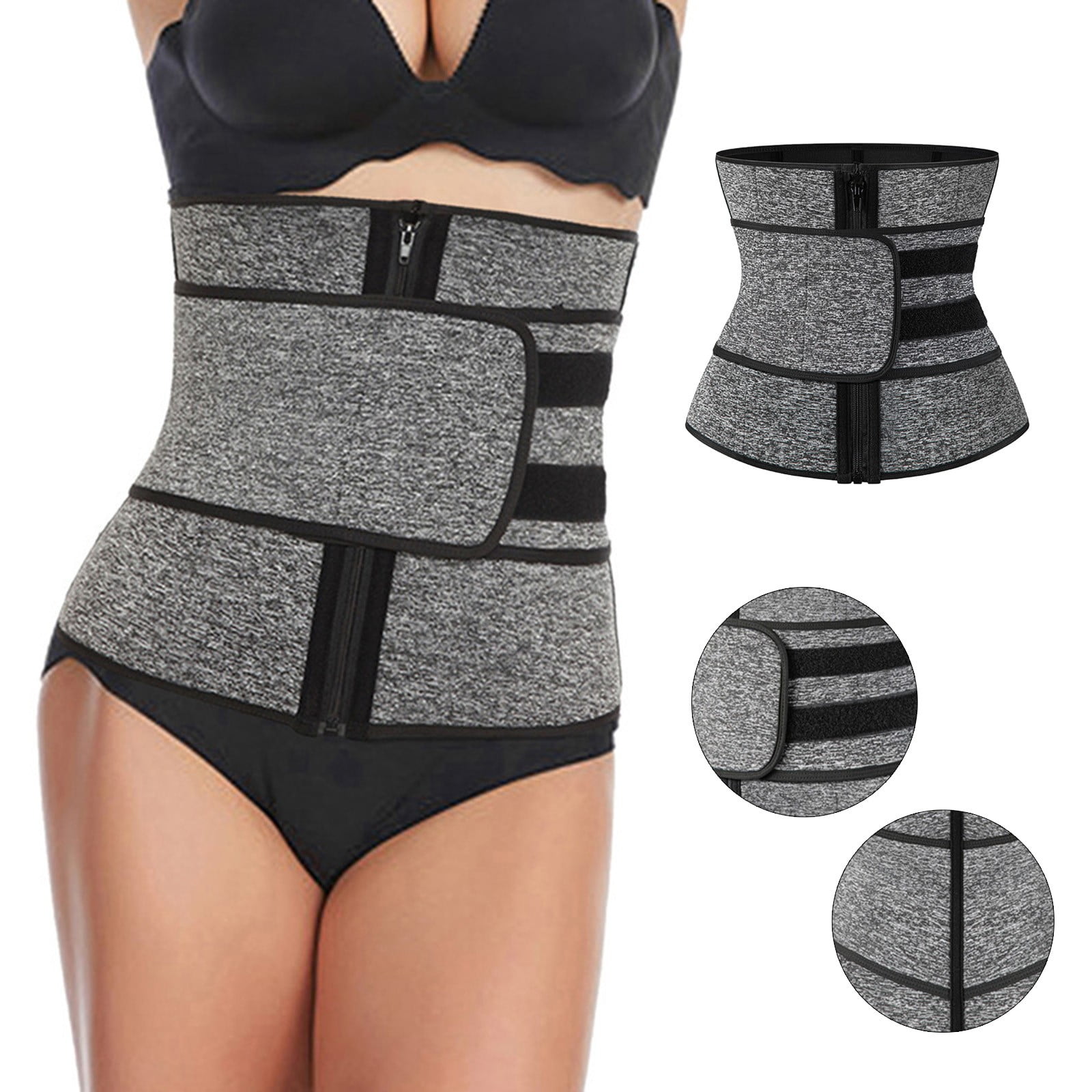 GARENAS Abdominal Belt Female Shapebelt Neoprene Corset Zipper Double ... GARENAS Abdominal Belt Female Shapebelt Neoprene Corset Zipper Double ...