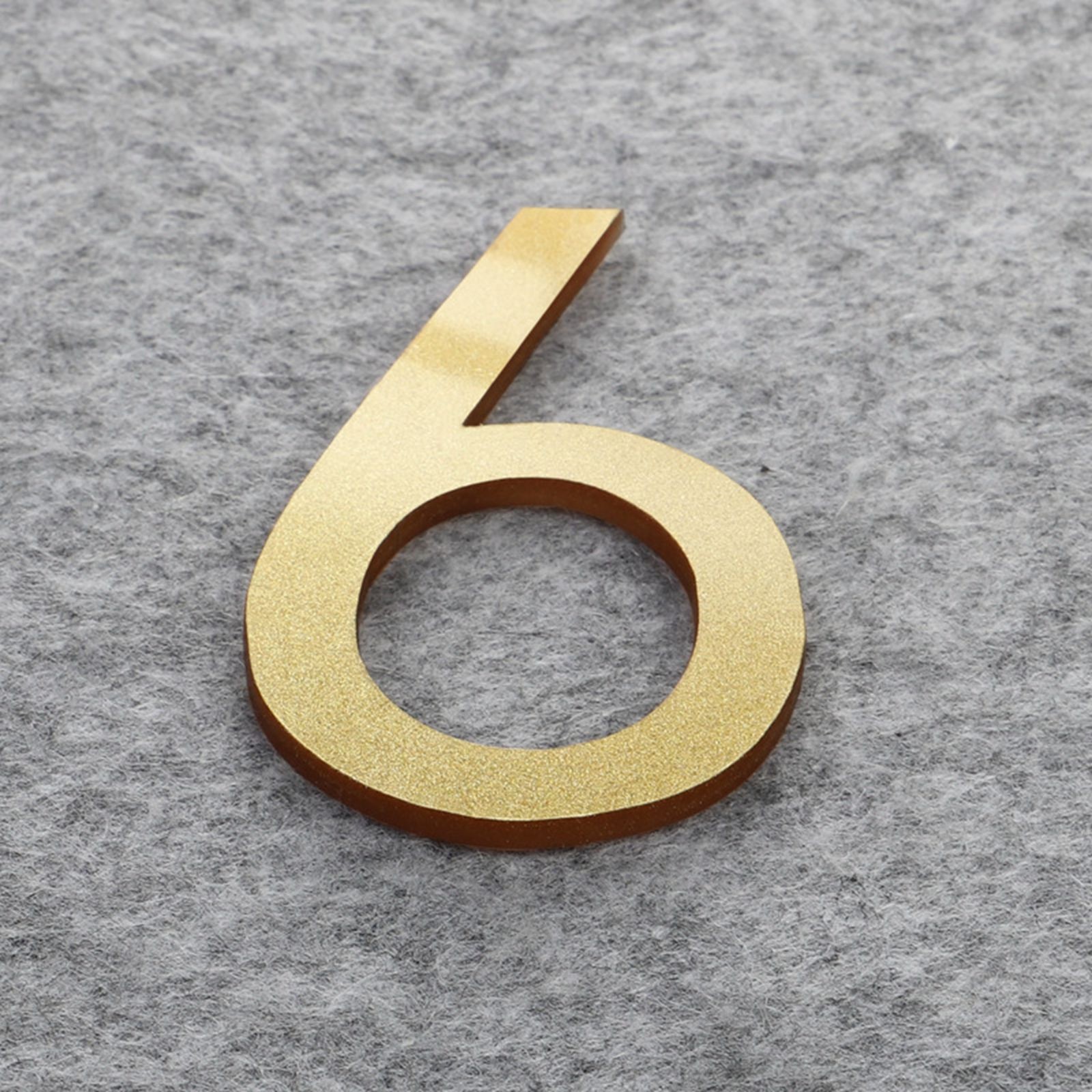 GARENAS Acrylic Three Digital Sticker AntiqueGold/silver White Modern ...