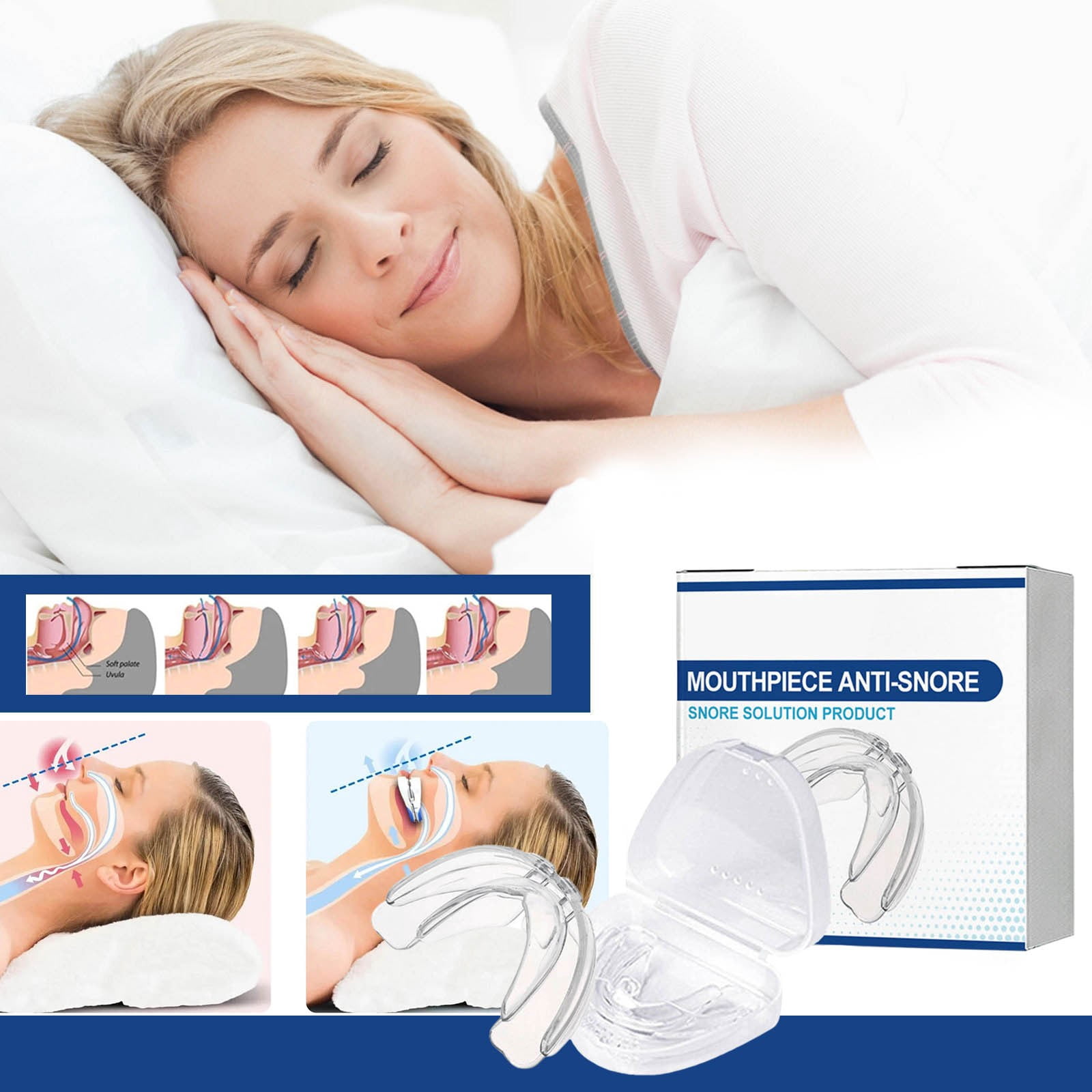 GARENAS Anti Snoring Devices Effective Snoring Solution for Men/Women ...