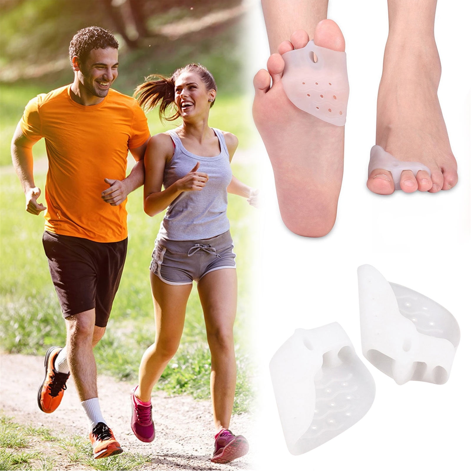 GARENAS Bunion Corrector Gel Toe Separator Bunion Pads Silicone Bunion ...