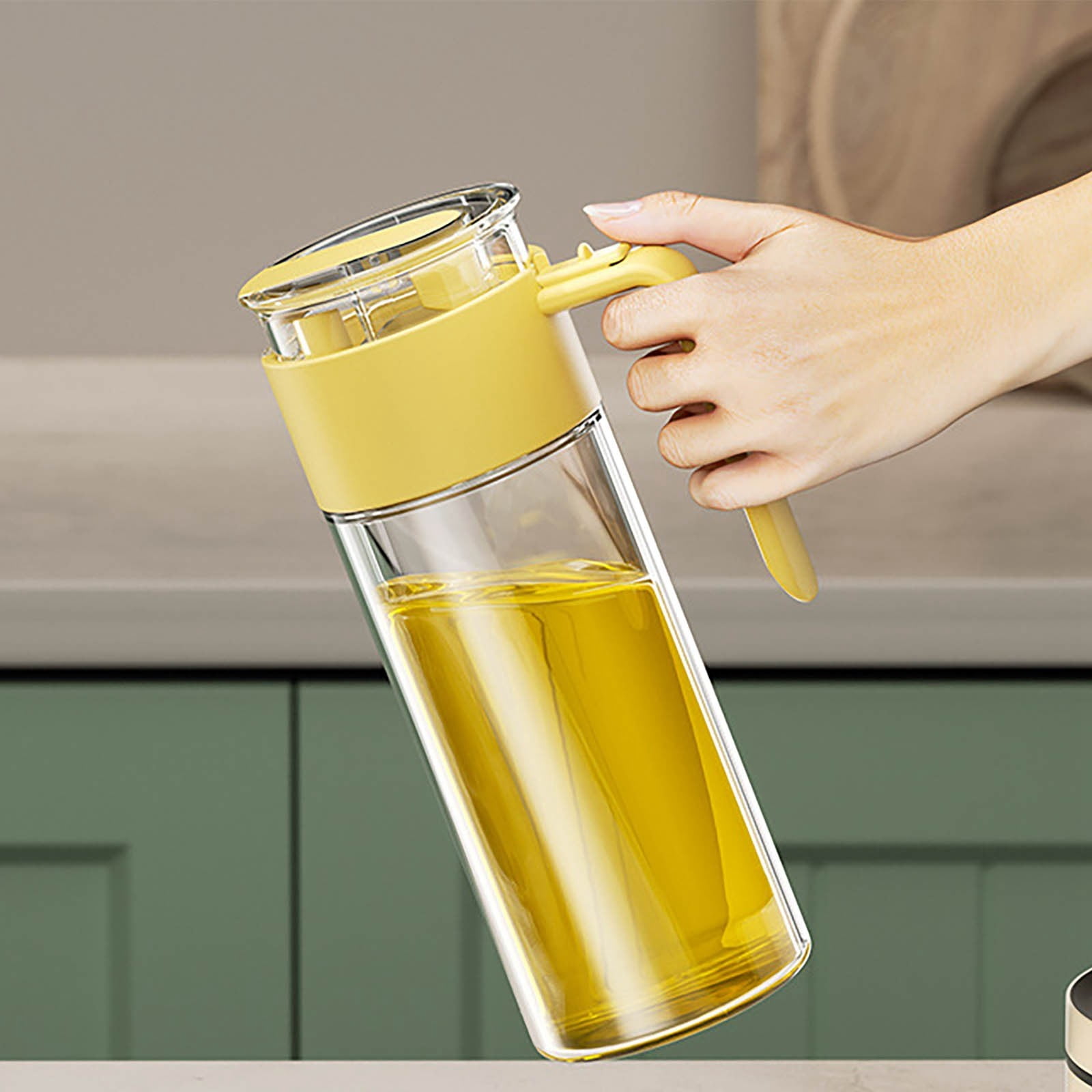 GARENAS Kitchen Oil Pot Does Not Hang Oil Glass Food Grade Household ...