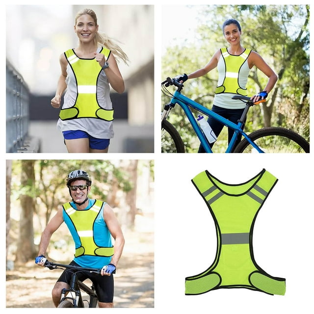 GARENAS Lightweight Breathable Mesh Reflective Vest High Visibility ...