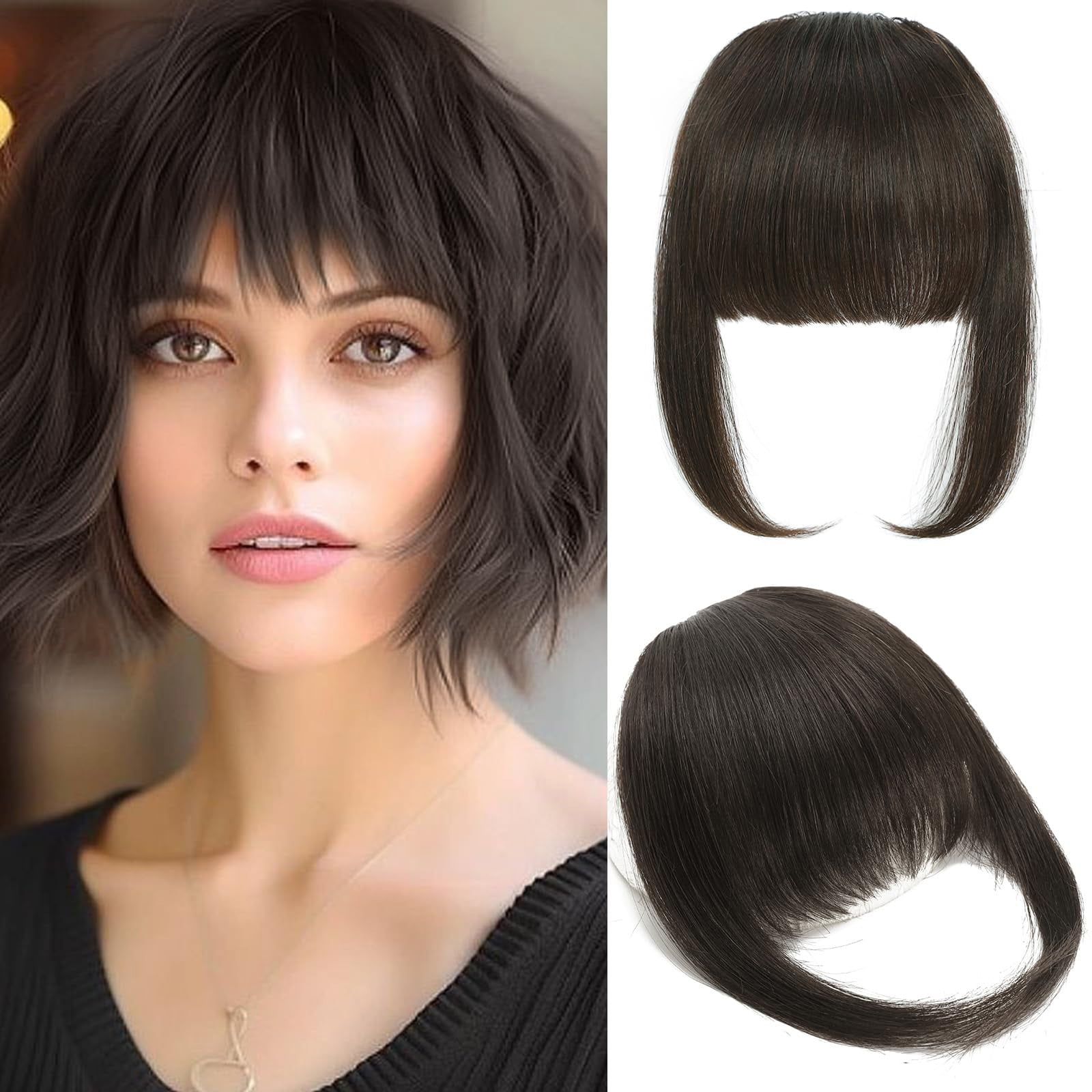 GARENAS Natural Air for Women Forehead Design with Sideburns Synthetic ...