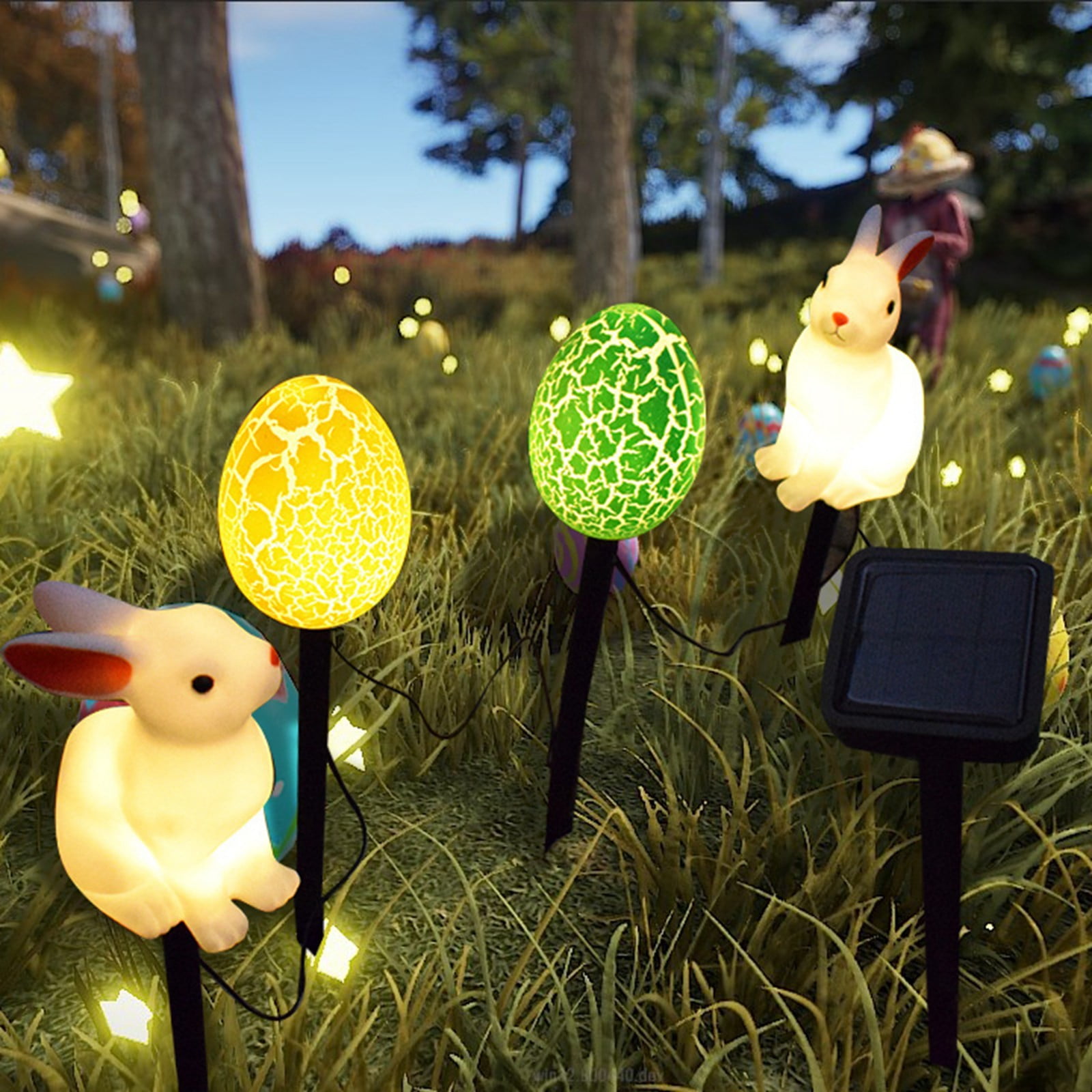 GARENAS Outdoor Lights for Patio Outdoor Solar Easter Egg Courtyard ... GARENAS Outdoor Lights for Patio Outdoor Solar Easter Egg Courtyard ...