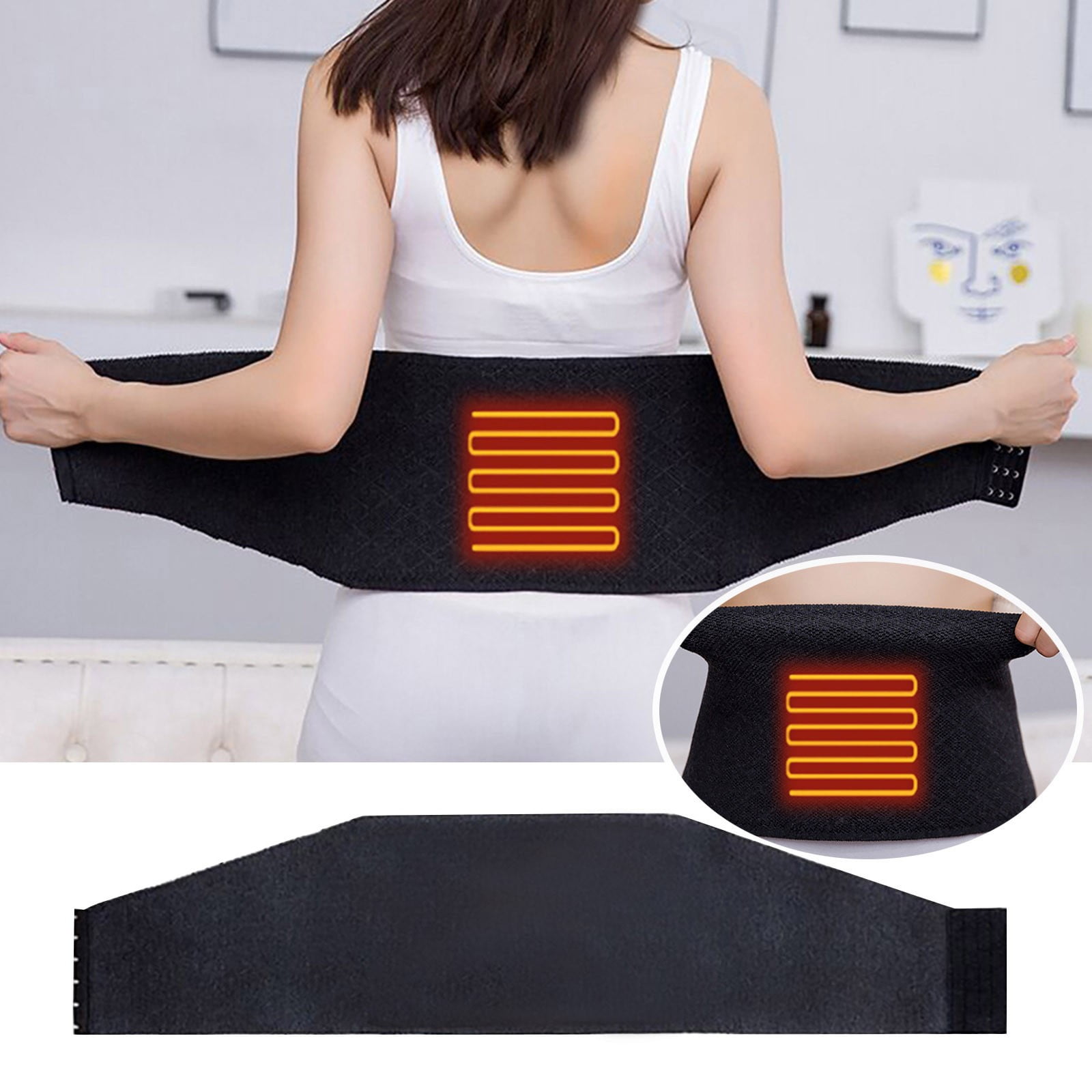 GARENAS USB Heated Lumbar Belt Warm Men and Women Against The Cold ... GARENAS USB Heated Lumbar Belt Warm Men and Women Against The Cold ...