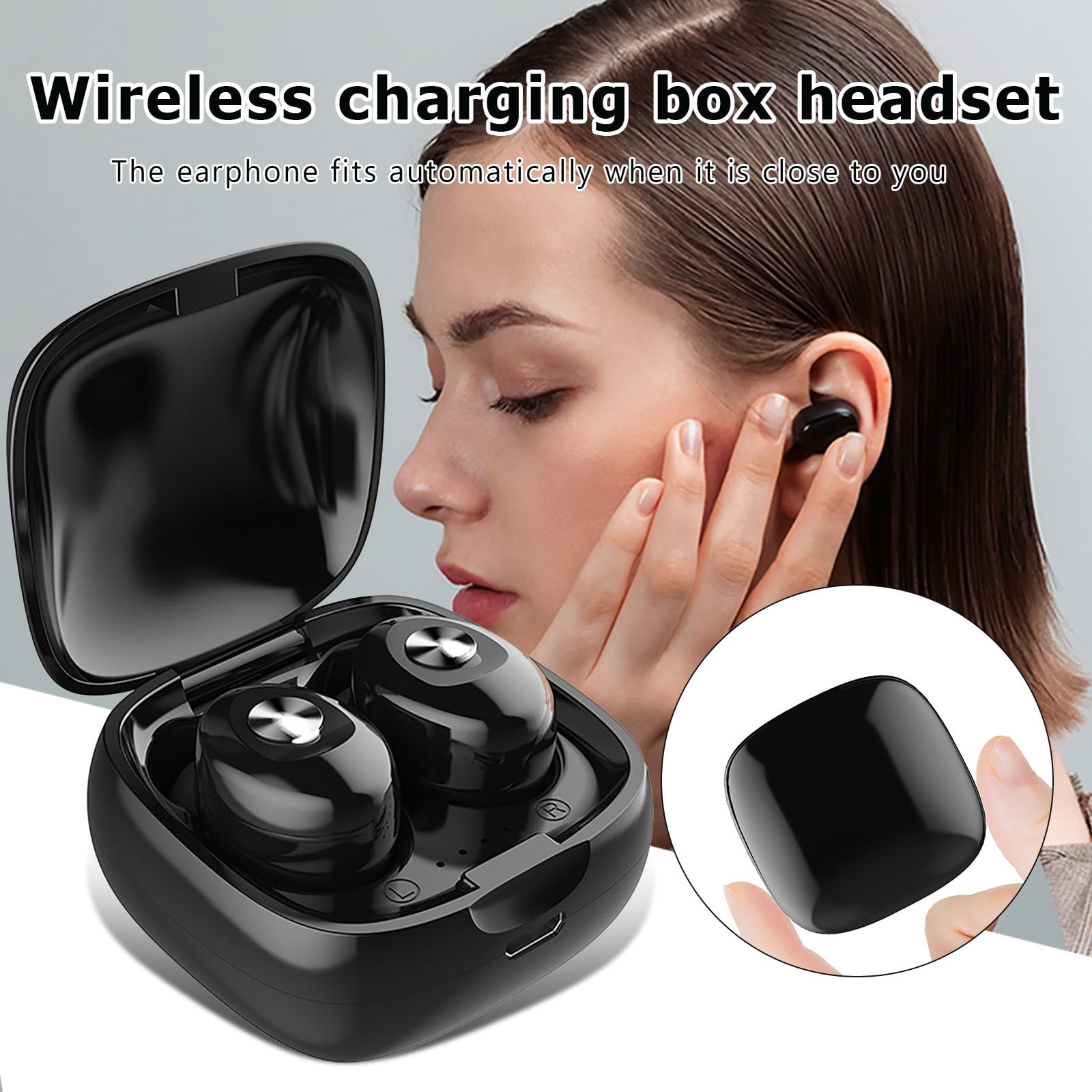 GARENAS XG12 Bluetooth Headset Binaural with Charging Compartment True ...