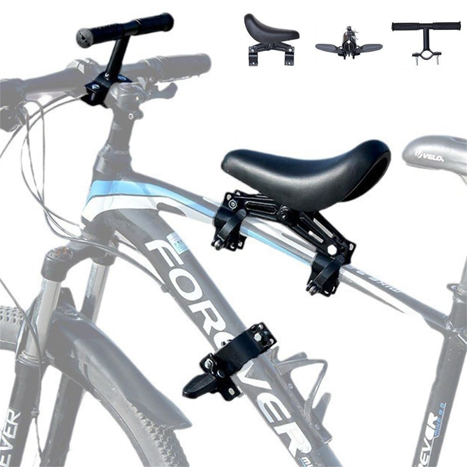 GARENAS front Mounted Seats for Children Kids Handlebars Foot Pedals ...