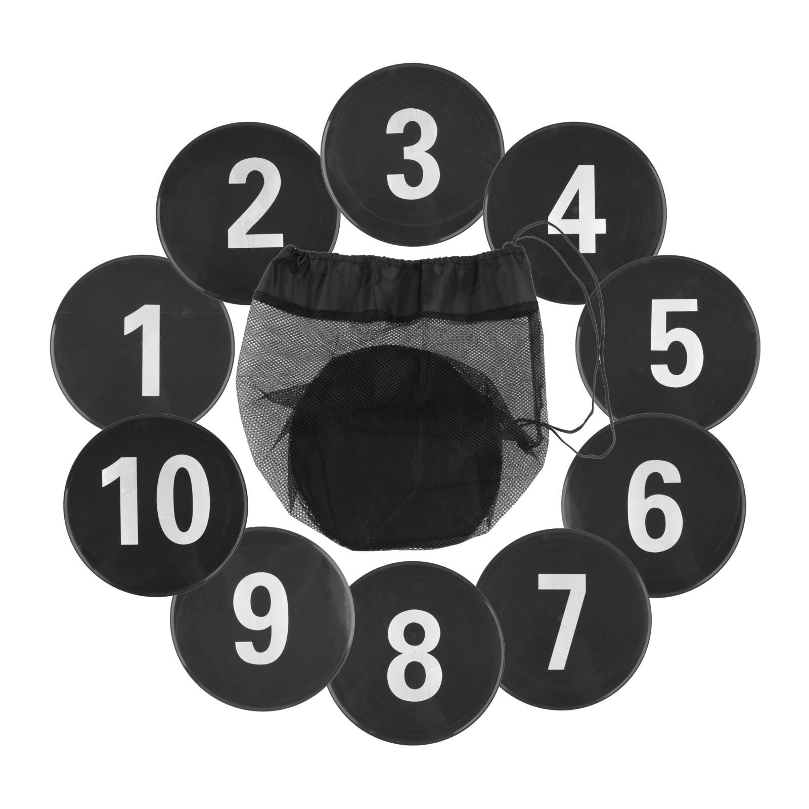 GARENDE 10x Numbered Floor Spoting Markers for Court Floor Indoor ...