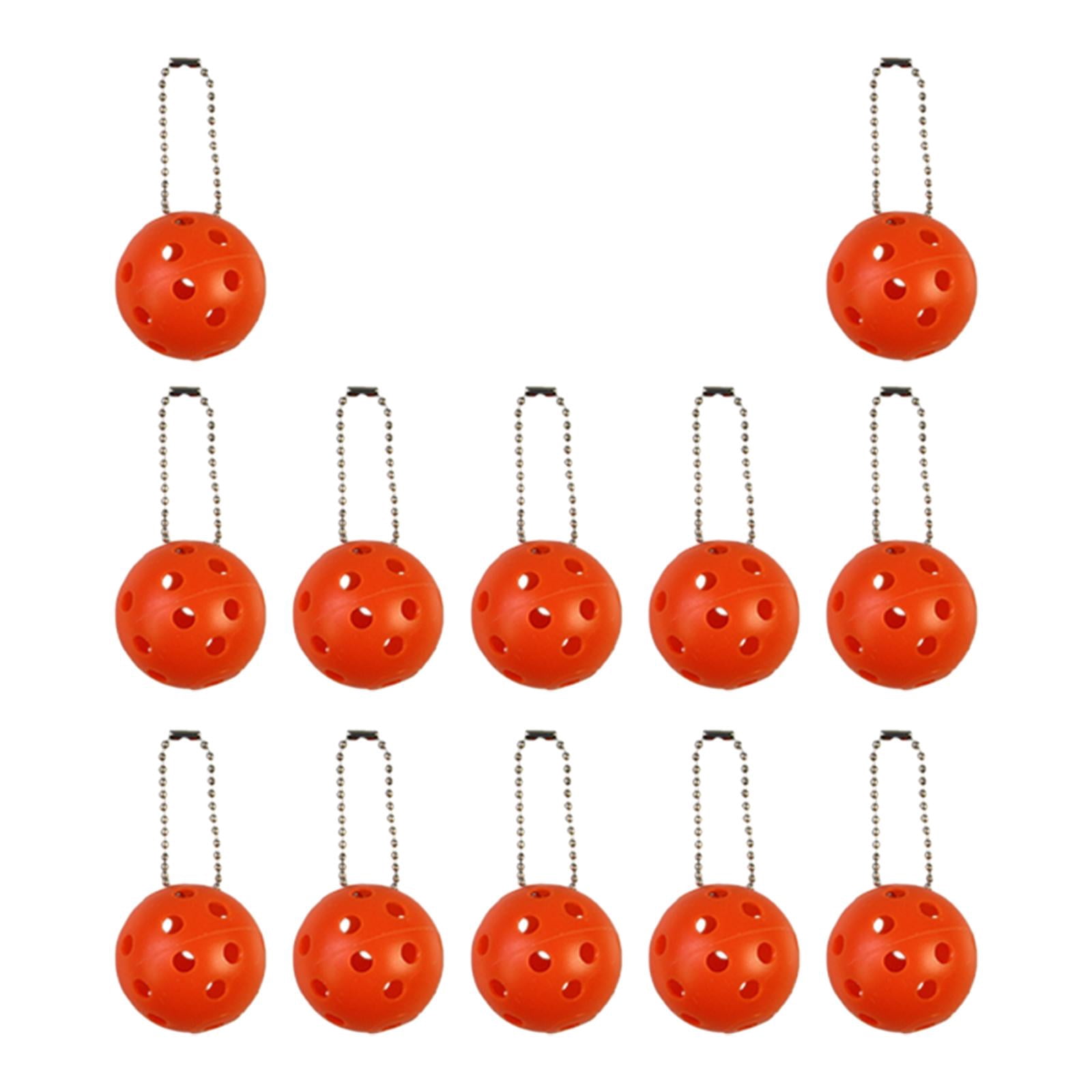 GARENDE 12 x Pickleball Keychain Pickleball Ornament Bag Holder Metal ...