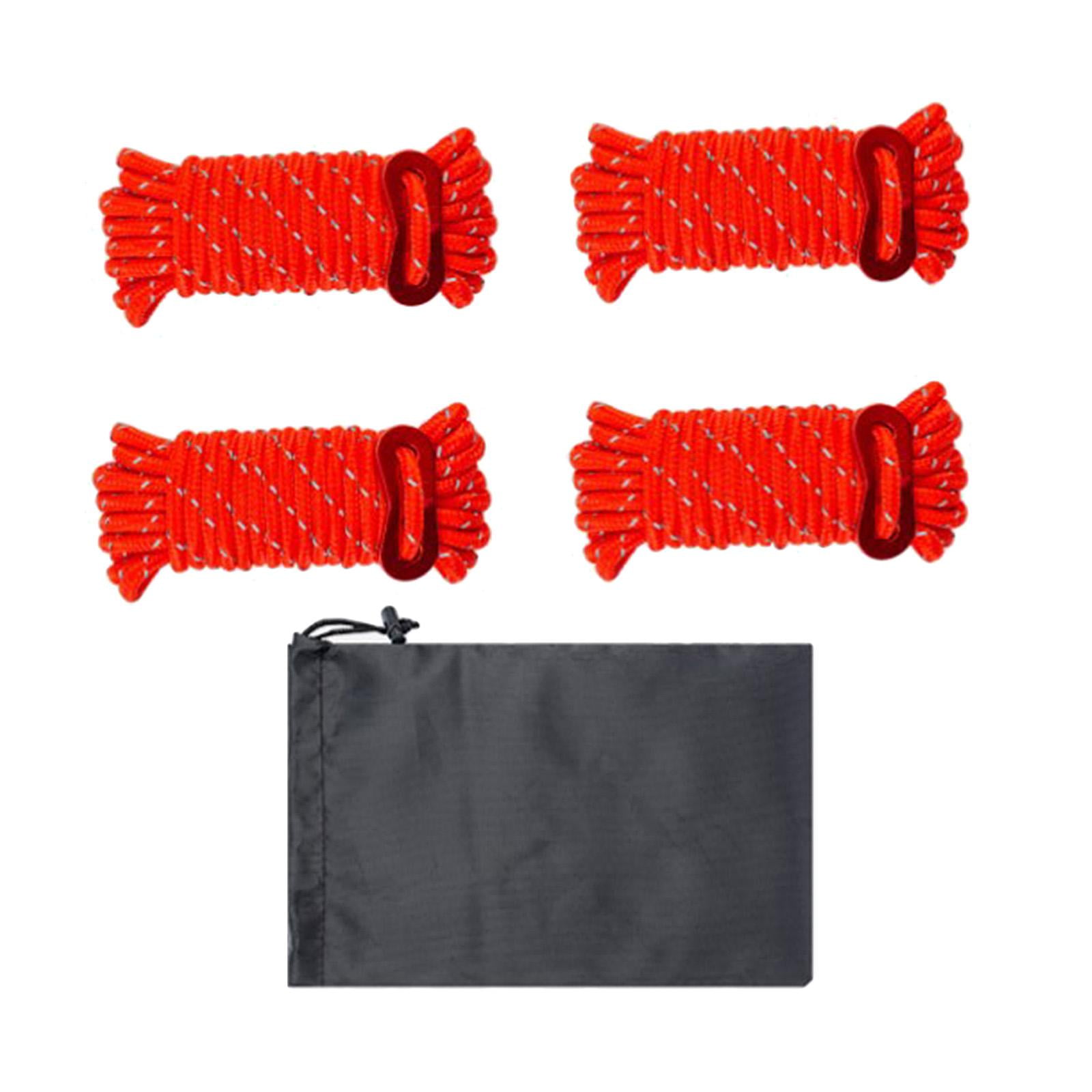 GARENDE 4 Pieces Reflective Guylines Hiking Equipment Camping Outdoor ...