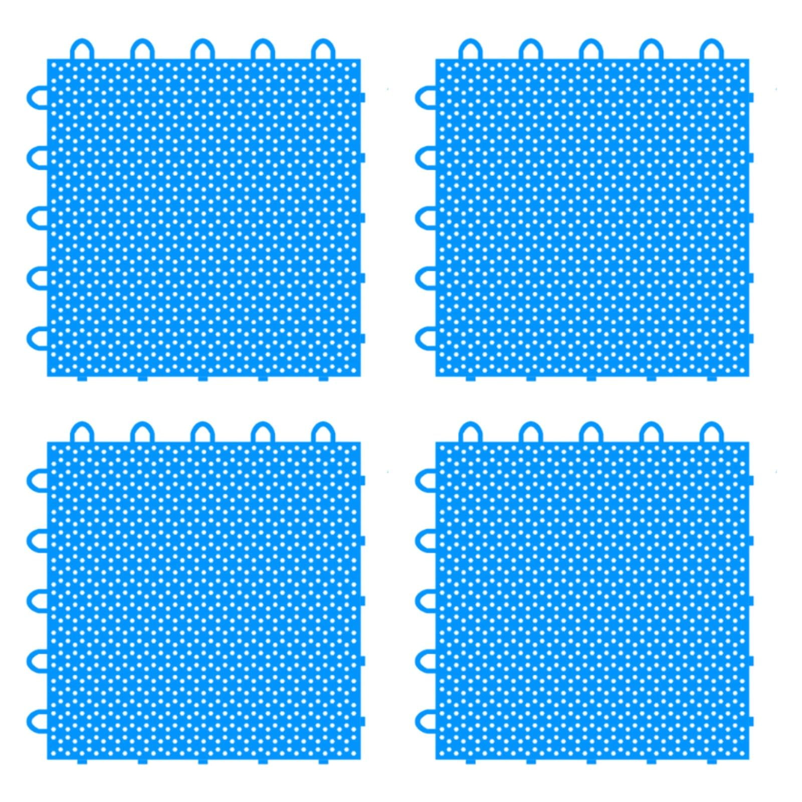 GARENDE 4 Pieces Synthetic Ice Tiles Hockey Training Equipment Board ...