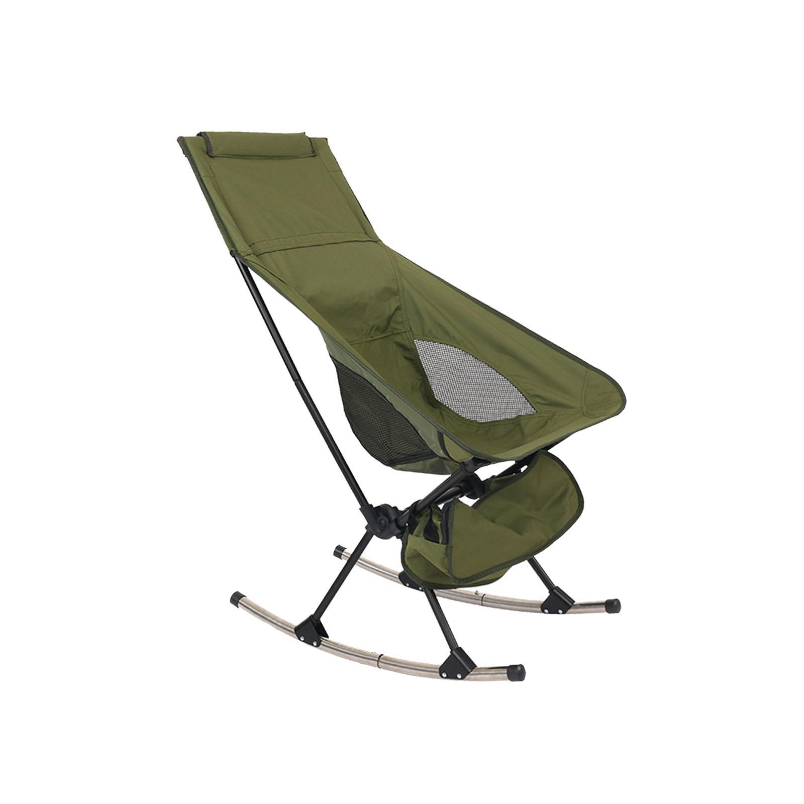 GARENDE Folding Camping Chair Rocker Backpacking Garden Picnic Outdoor ...
