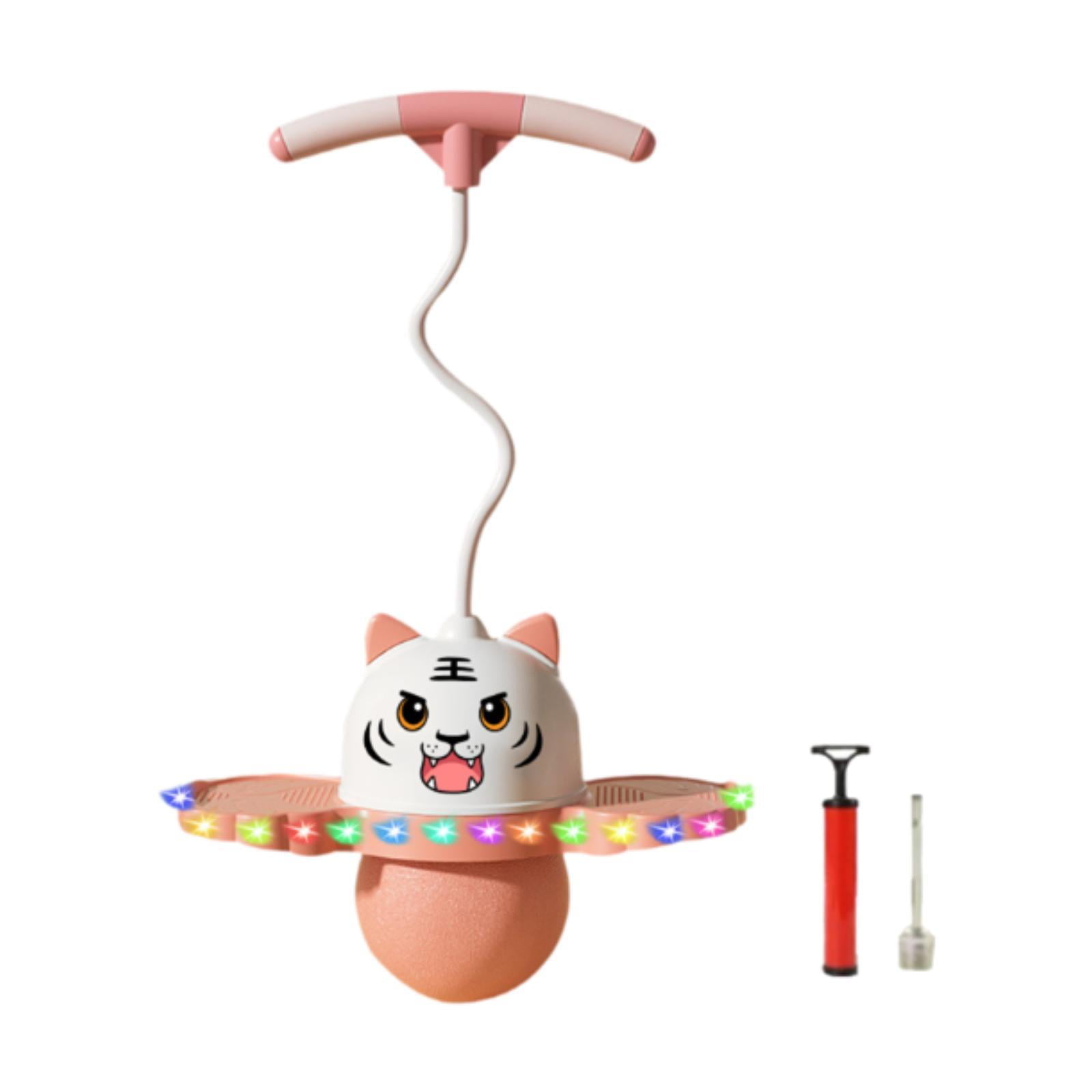 GARENDE Funny Pogo Ball with Handle with Colorful Light for Playground ...