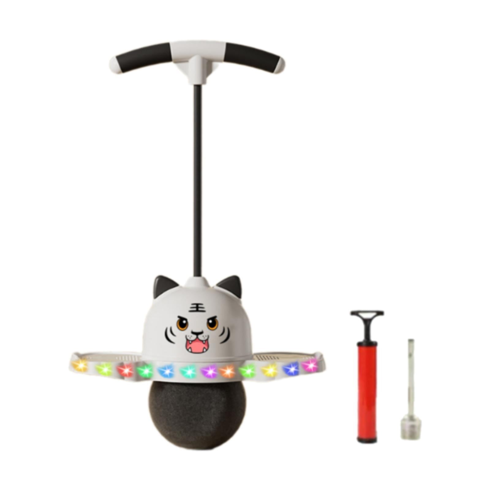 GARENDE Funny Pogo Ball with Handle with Colorful Light for Playground ...