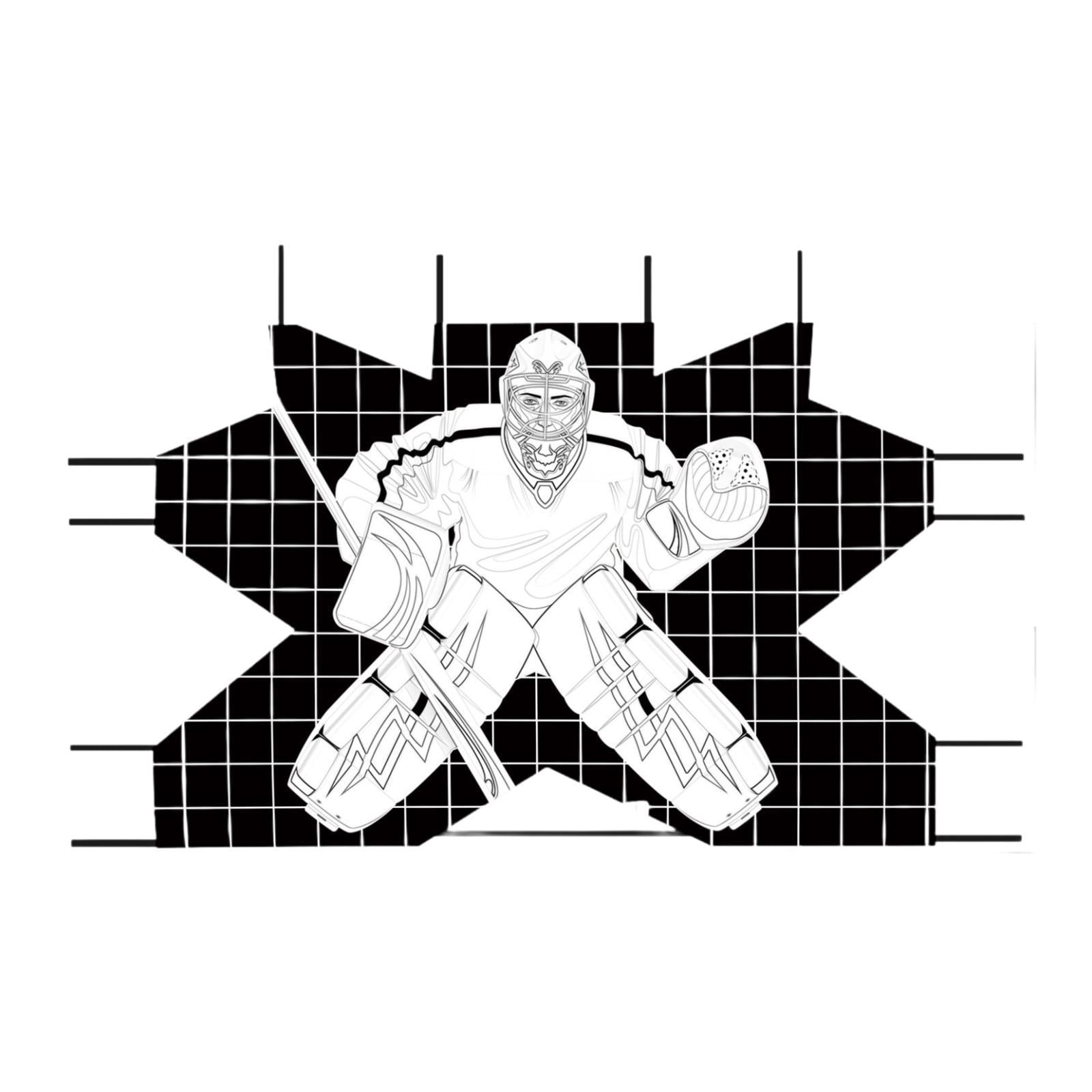 GARENDE Hockey Goal Goalie Target Equipment Folding Easy Installation ...
