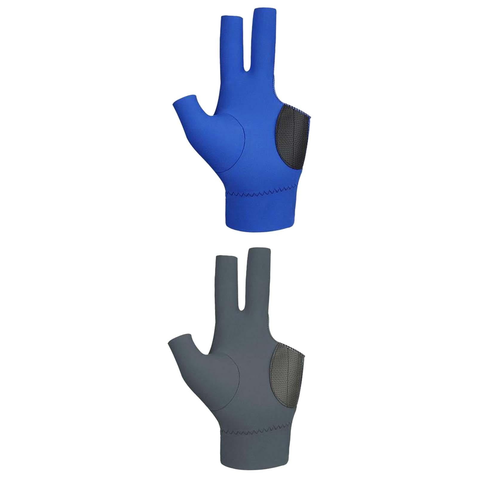 GARENDE Three Fingers Billiard Pool Glove Separate Finger Gloves ...