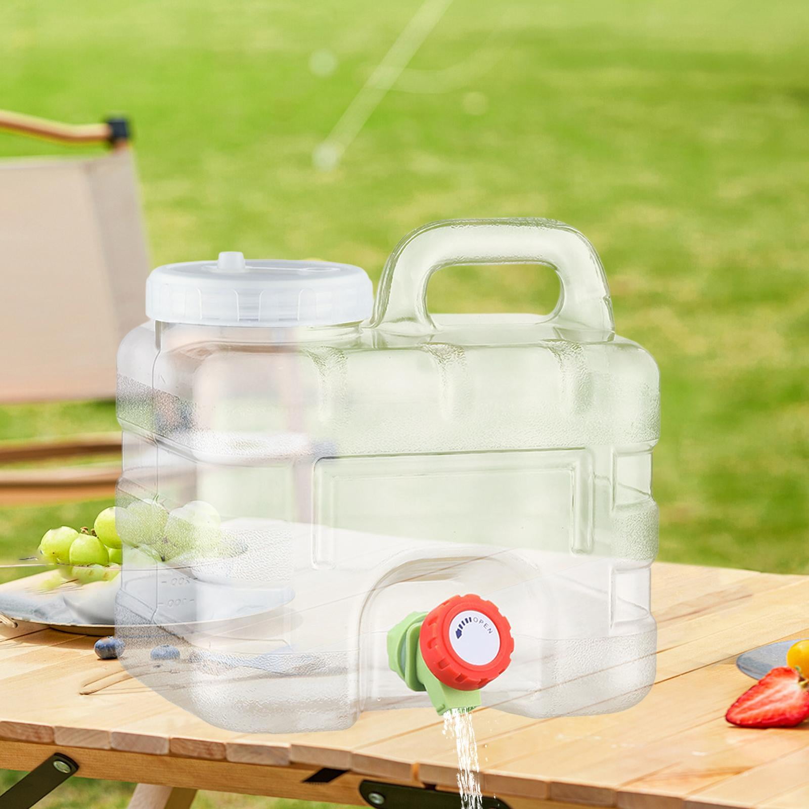 GARENDE Water Container 7.5L with Spigot Clear Camping Water Jug for ...