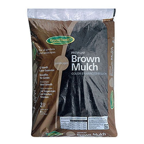 GARICK BG2CFDMBRGT Green Thumb Brown Mulch, 2 cu. ft. - Walmart.com