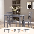 GARITIN 59-Inch Extendable Dining Table for 4-8, Modern Wooden ...