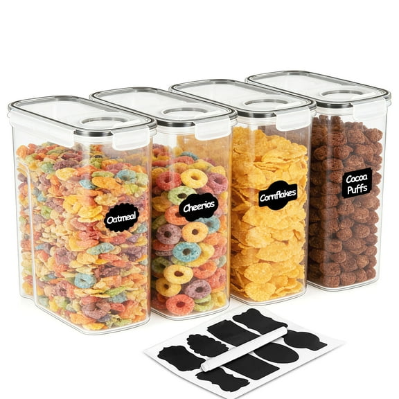1 Pcs Cereal Container,Airtight Food Storage Containers,Plastic ...