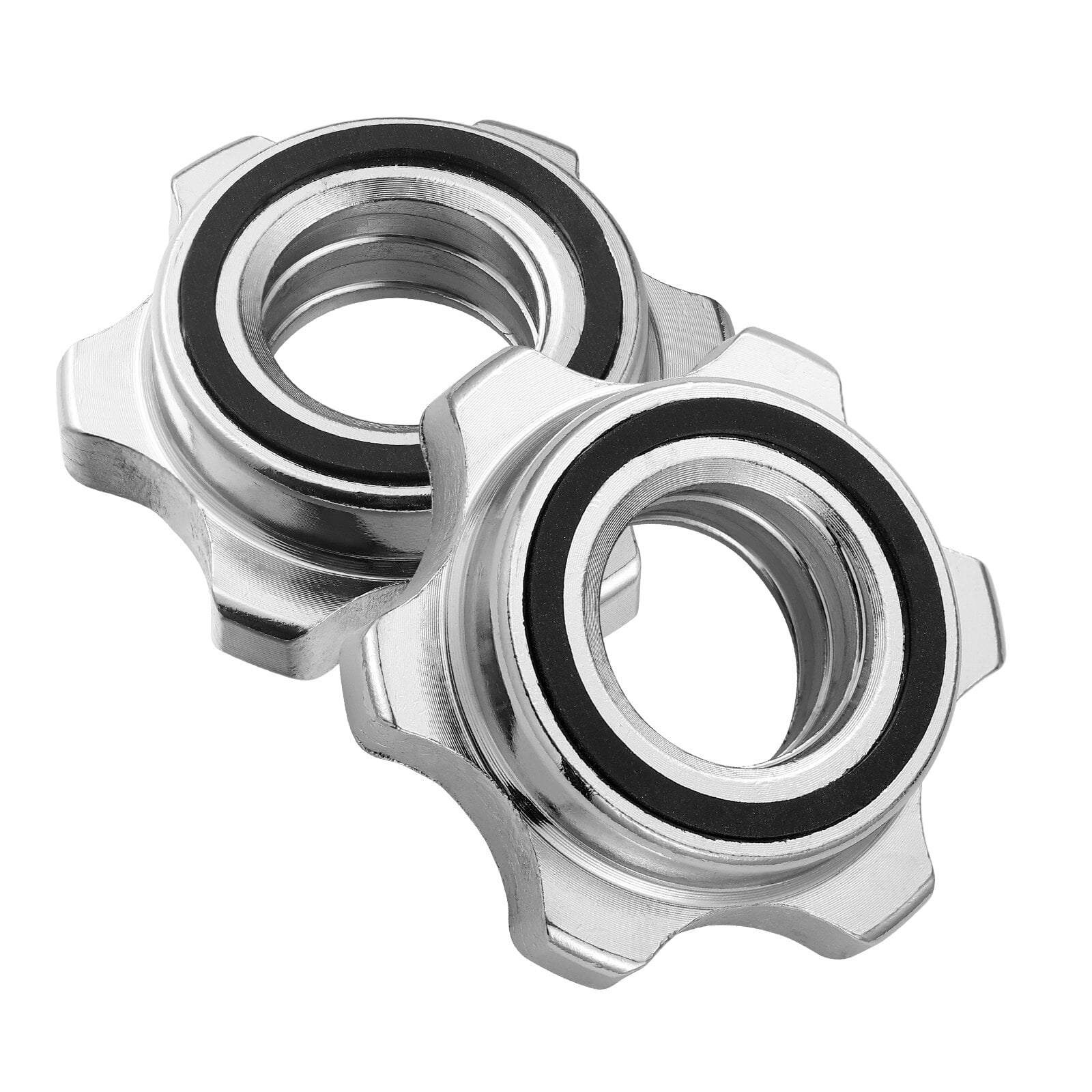 GARNECK 2PCS Barbell Clamps Hex Nut Replacements Universal Threaded ...