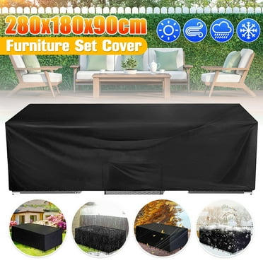 Sourcemax 210D Heavy Duty Waterproof Rectangular Patio Table Cover ...