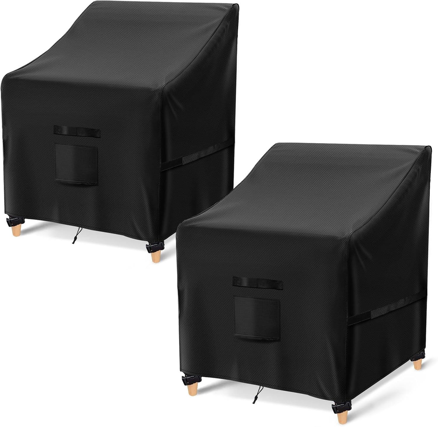 GARPROVM Garden Chair Covers Waterproof 2 Pack, Outdoor Chair Covers ...