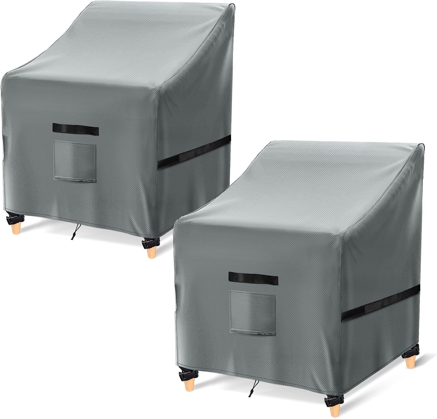 GARPROVM Garden Chair Covers Waterproof 2 Pack, Outdoor Chair Covers ...