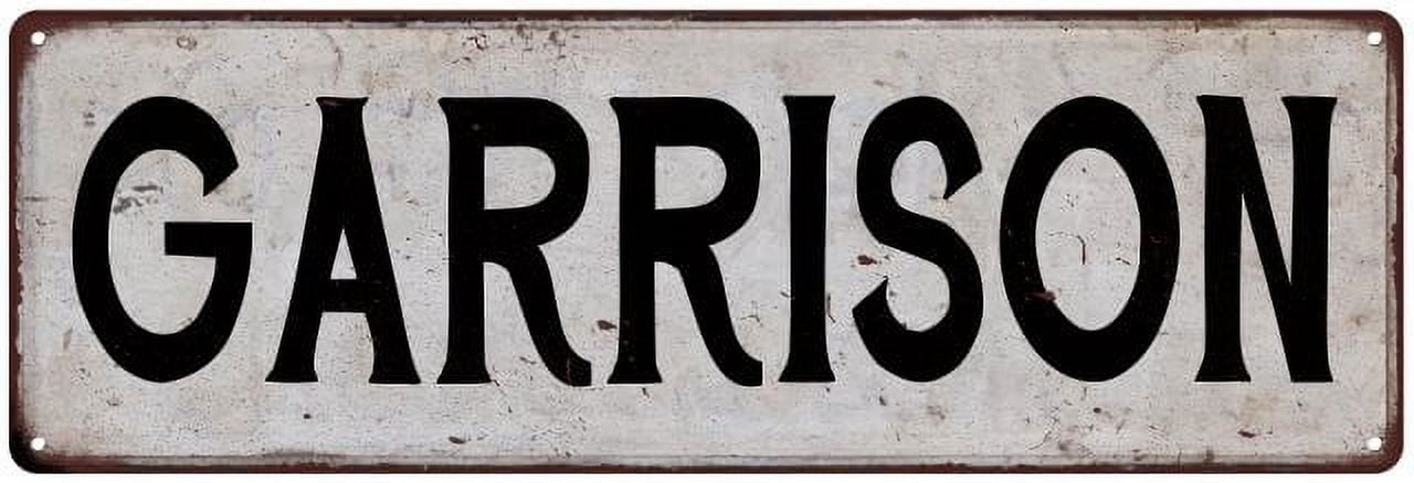 GARRISON Vintage Look Gift Rustic Chic Metal Sign 6x18 206180036893 ...
