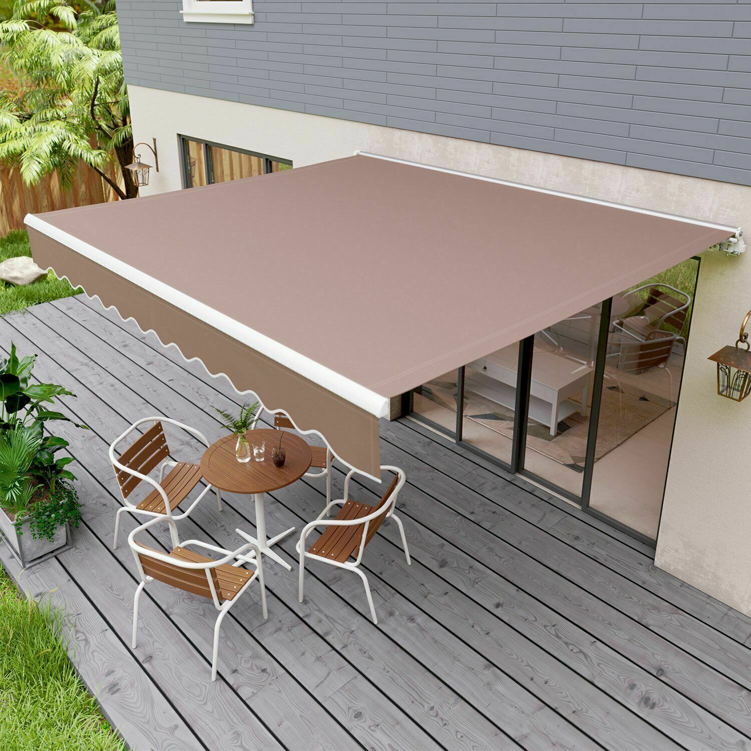 Awntech Houstonian Metal Standing Seam Slope Window/Door Awning ...