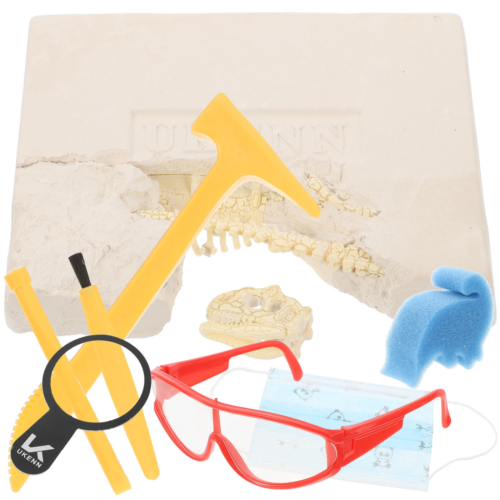 GARVALON 1 Set Dinosaur Excavation Kits for Kids Educational Tool for ...
