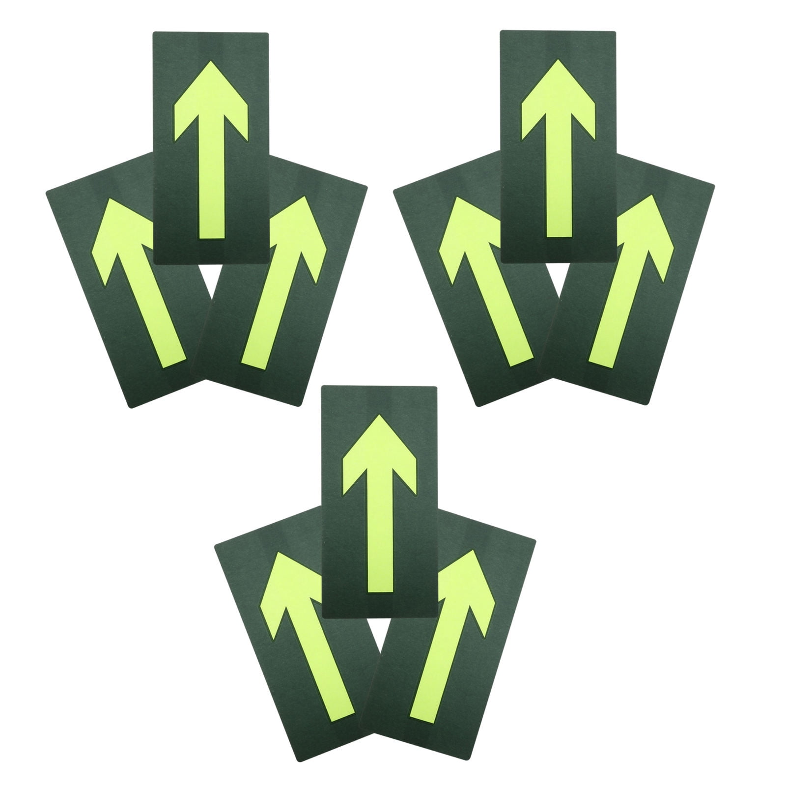 GARVALON 10Pcs Luminous Arrow Stickers for One Way Sign and Parking ...