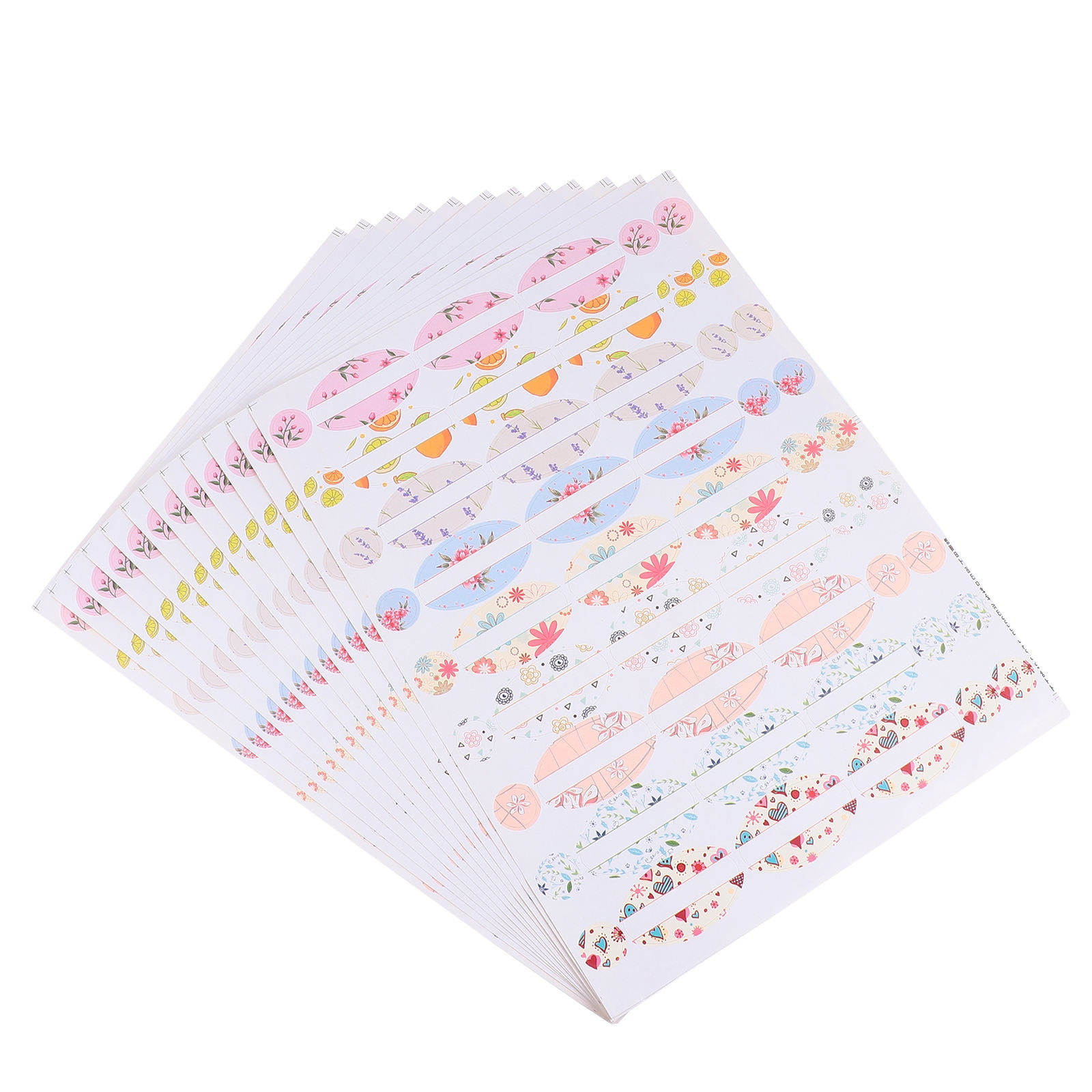 GARVALON 12 Sheets PVC Waterproof Self Adhesive Labels for Glass ...