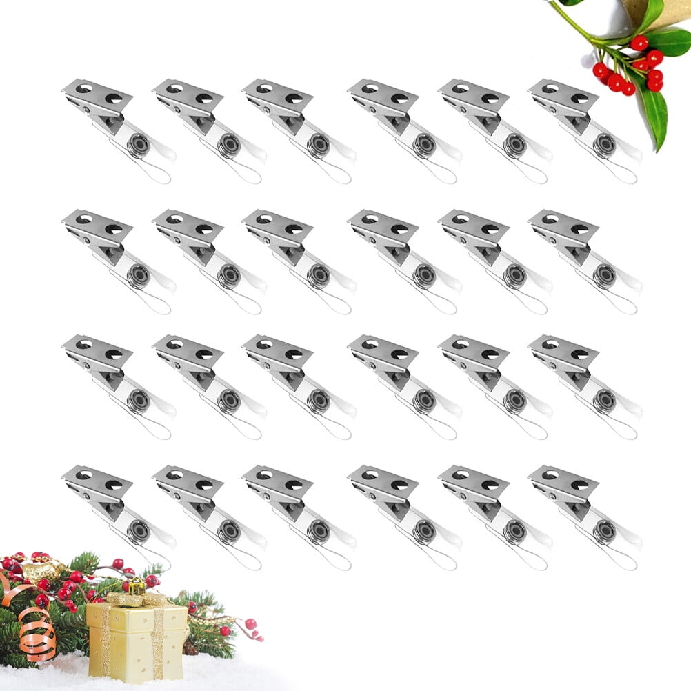 GARVALON 150Pcs Work Badges Metal Badge Clips for 3.5x0.5x0.4in ...