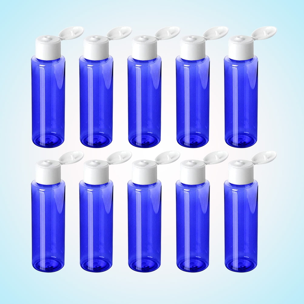 GARVALON 16Pcs Blue Plastic Containers for Refillable Lotion Tube ...