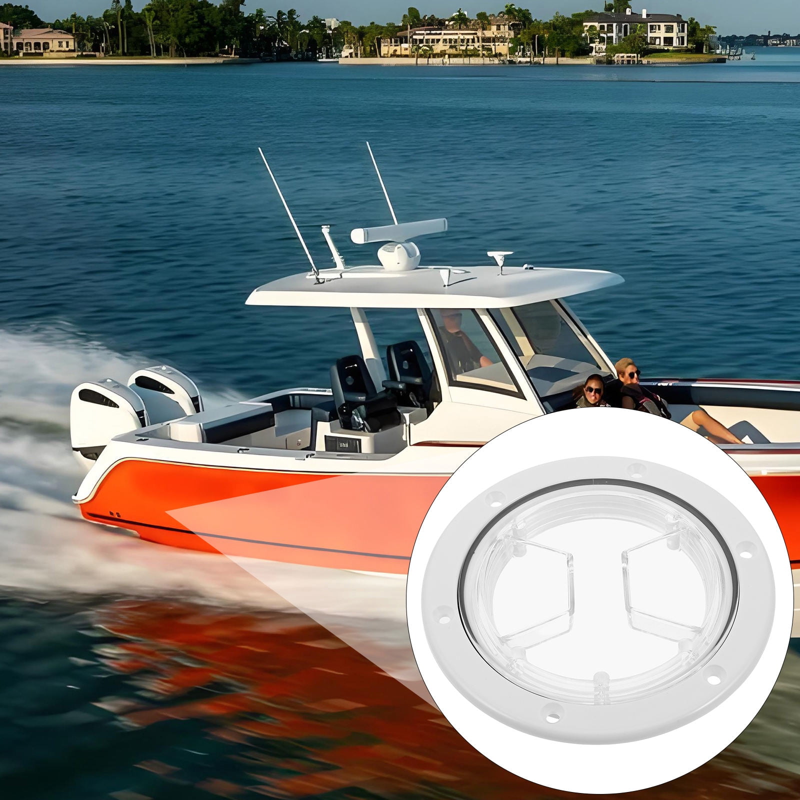 GARVALON 1Pack Plastic Boat Hatch Cover for Boat Yacht Kayak ...