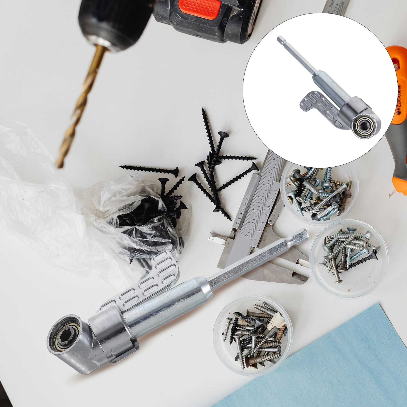 GARVALON 1Pack Right Angle Drill Bit Attachment for DIY Projects and ...