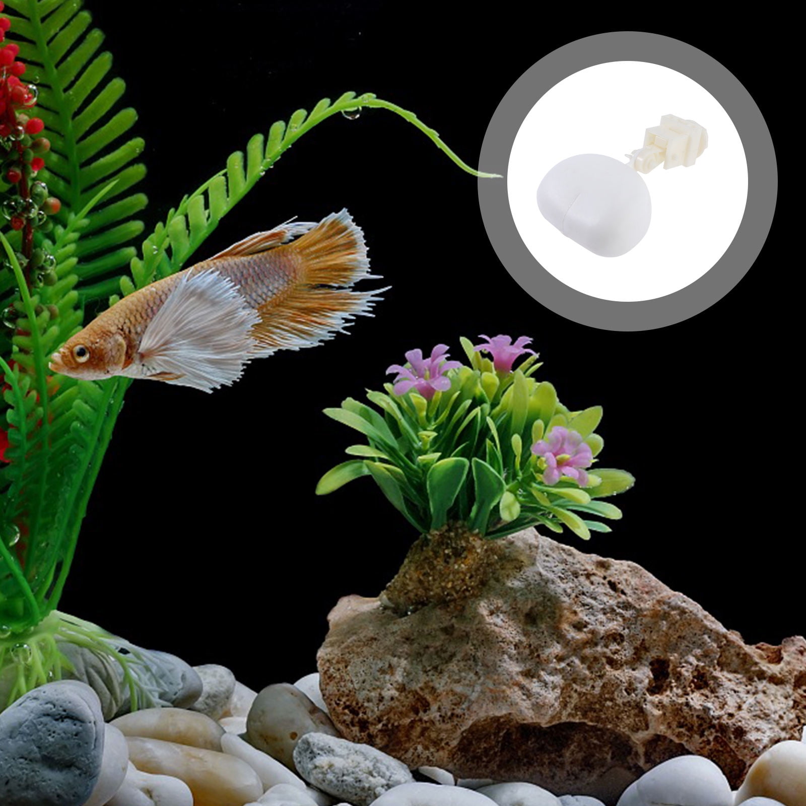 GARVALON 1Pack White ABS Plastic Fish Tank Adjustable Float for Water ...