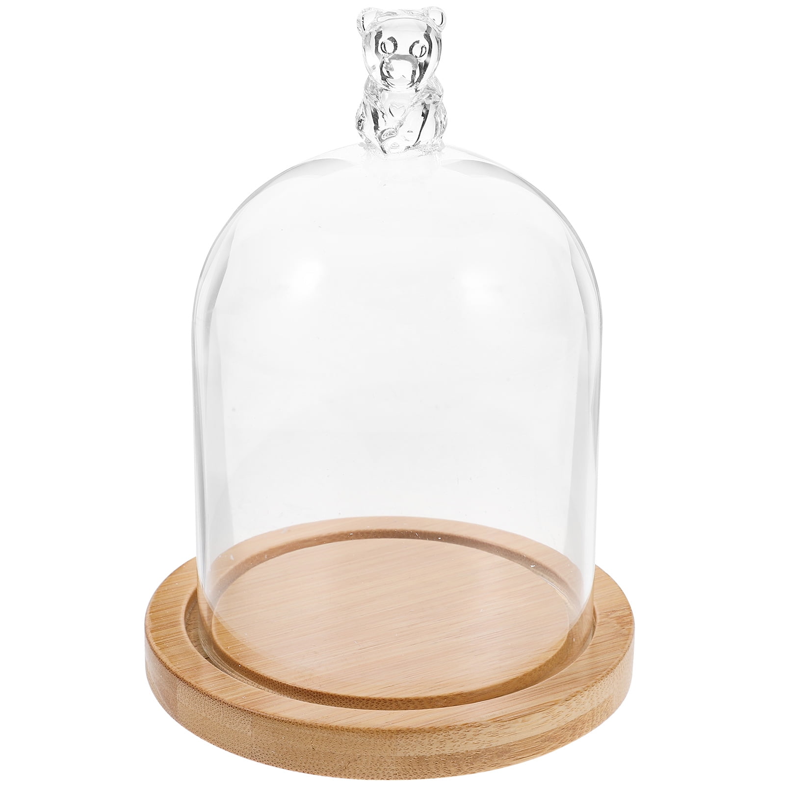 GARVALON 1Pcs Bell Jar With Base For Flower Display And Diy Craft 11 ...