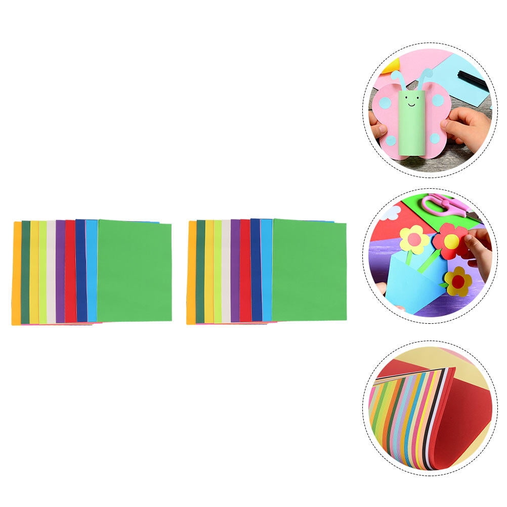 GARVALON 200 Sheets Diy Craft Paper Material Assorted Color For Brain ...