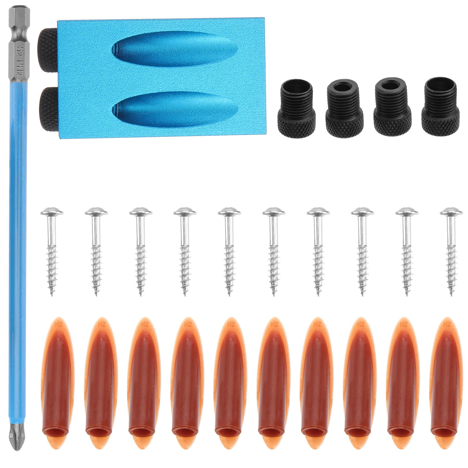 GARVALON 28Pcs Woodworking Tool Set with 15 Degree Angle Inclined ...