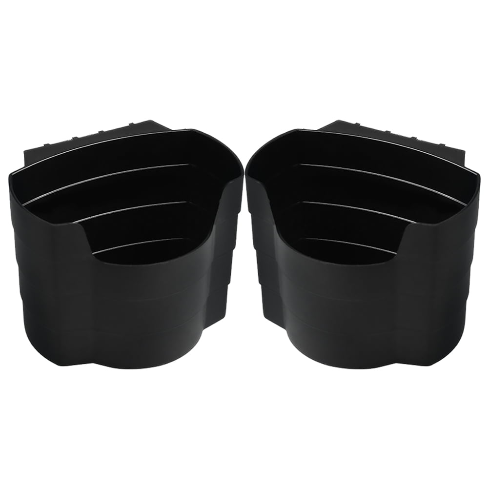 GARVALON 2Pcs Black Plastic Rectangular Cup Holder for Car Vent and ...