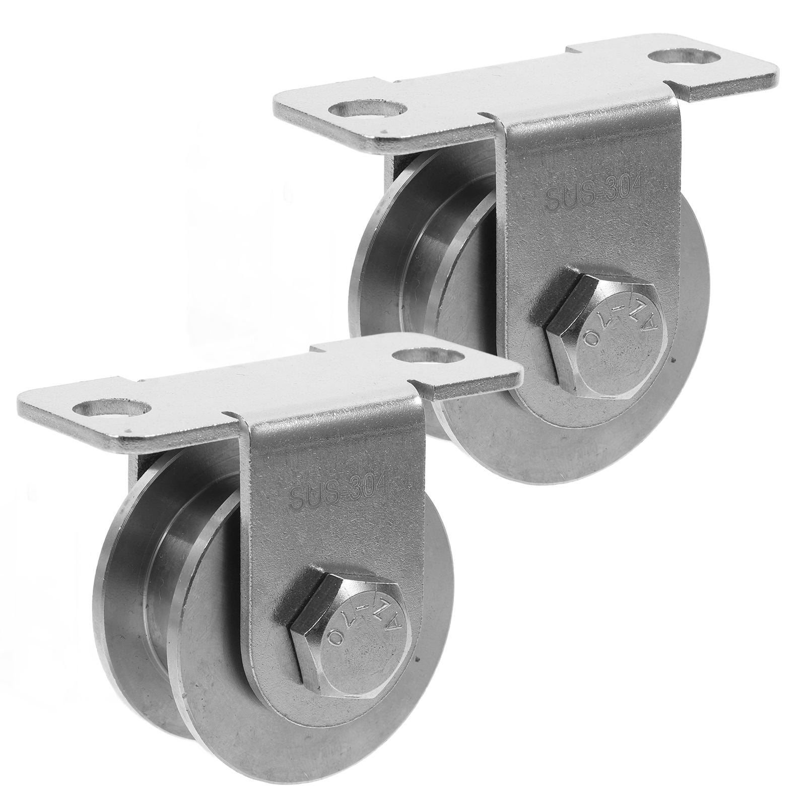 GARVALON 2Set Pulleys for Rope Cable Pulley with Built-in Bearings for ...