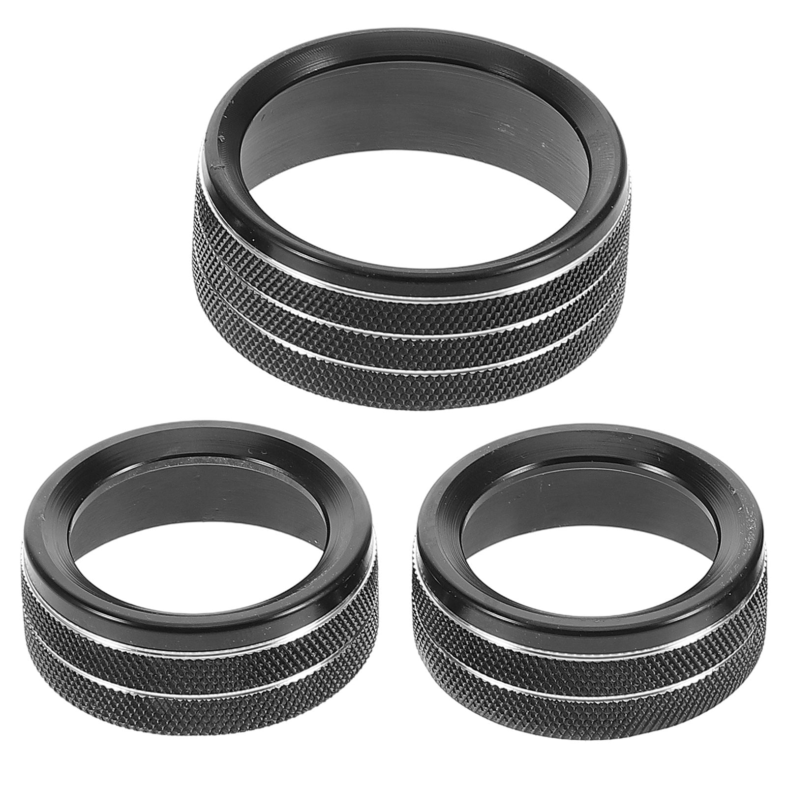 GARVALON 3Pcs Aluminum Car Knob Trim Air Conditioning Switch Knob ...