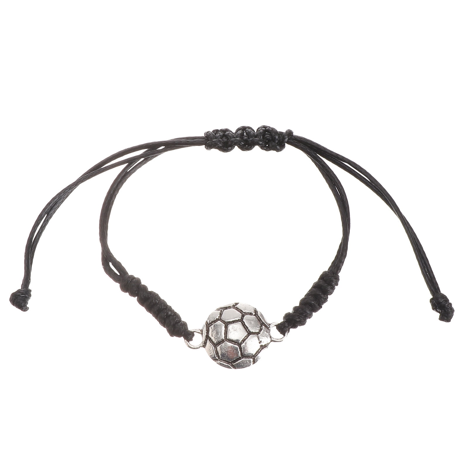 GARVALON 3Pcs Boys Football Bracelet Round Bead Design for Sports ...