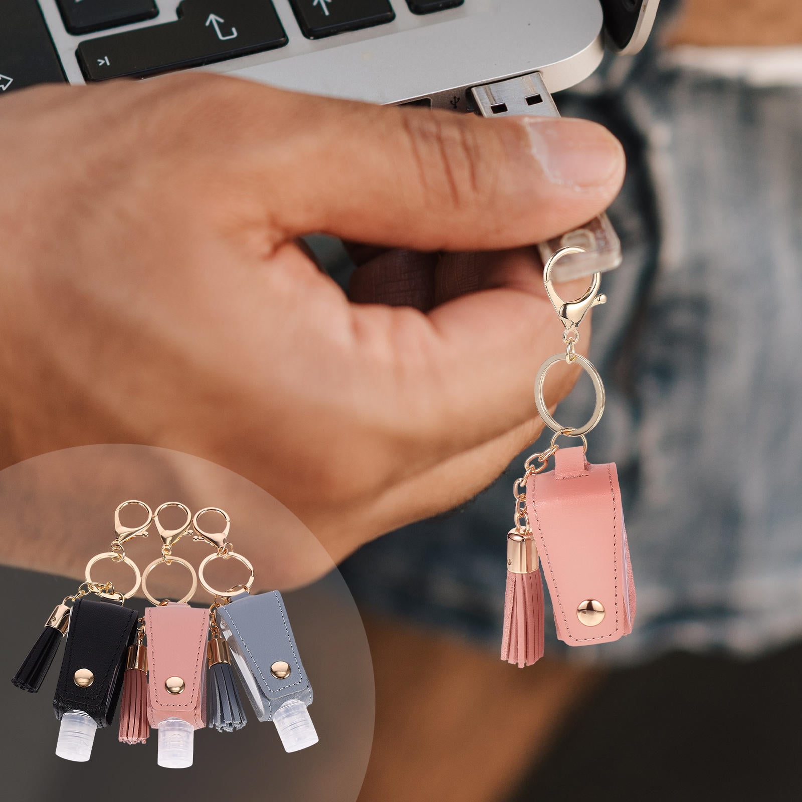 GARVALON 3Pcs Portable Hand Washing Bottle Pink Color Practical Design ...