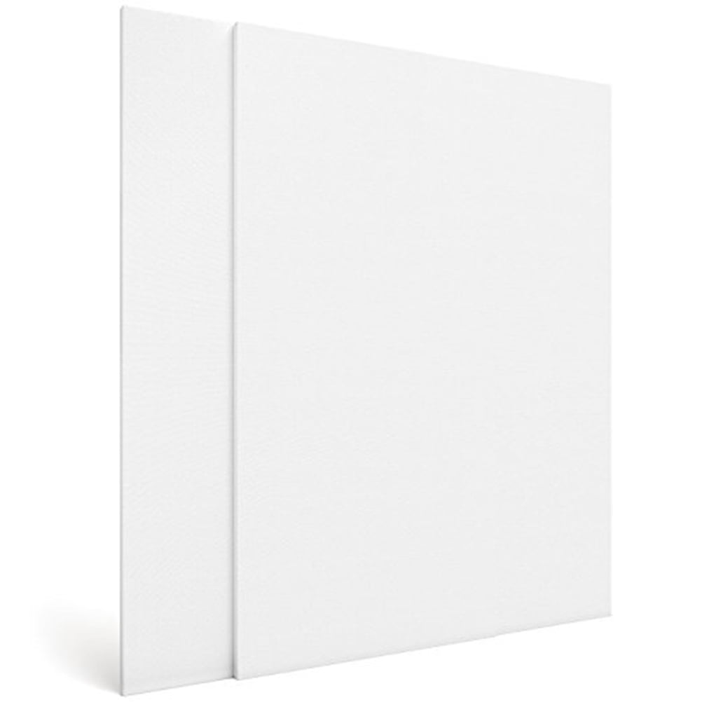 GARVALON 4Pcs Artist Canvas Boards White Square for Art Painting ...
