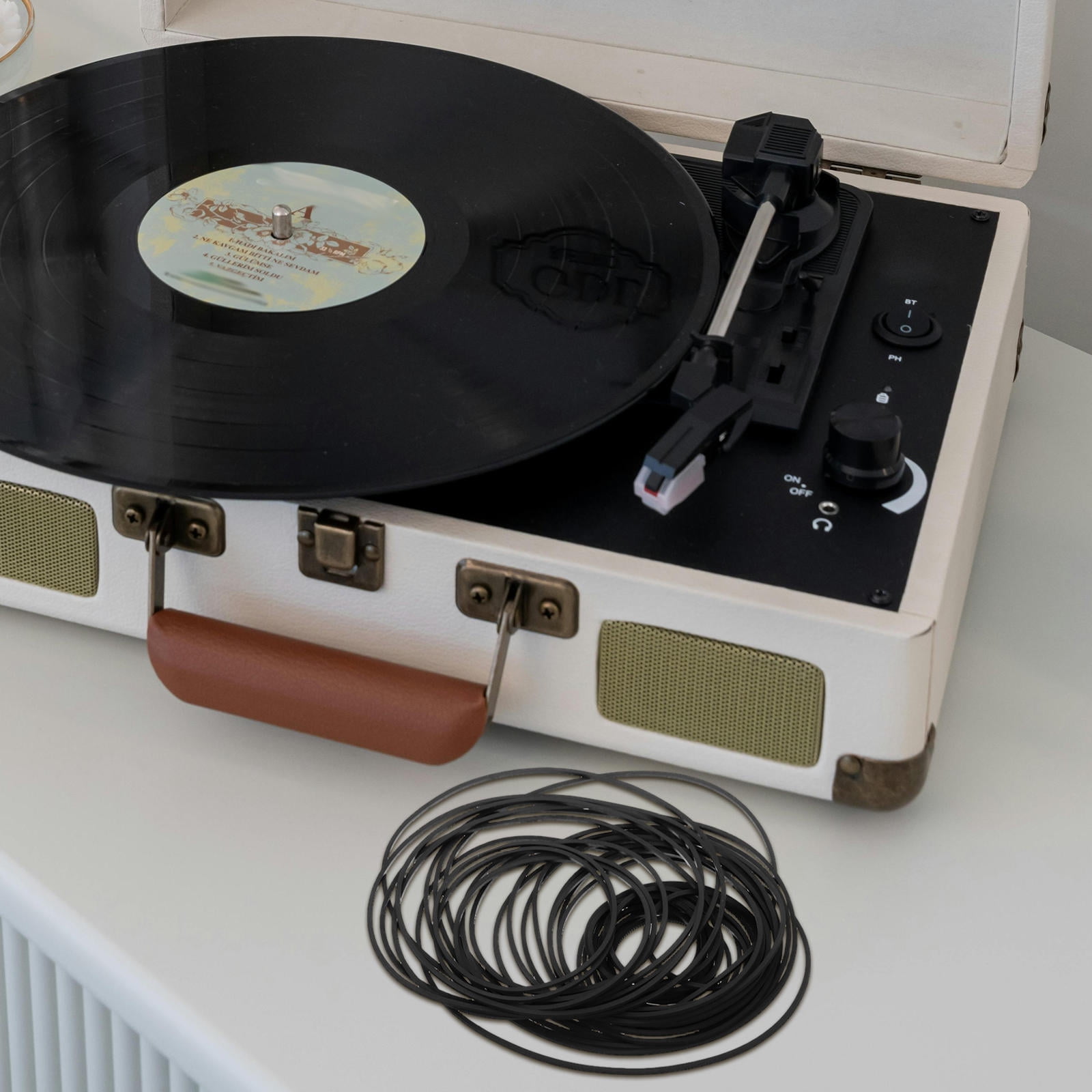 GARVALON 50Pcs Rubber Belts For Cassette Recorder And Tape Machines ...