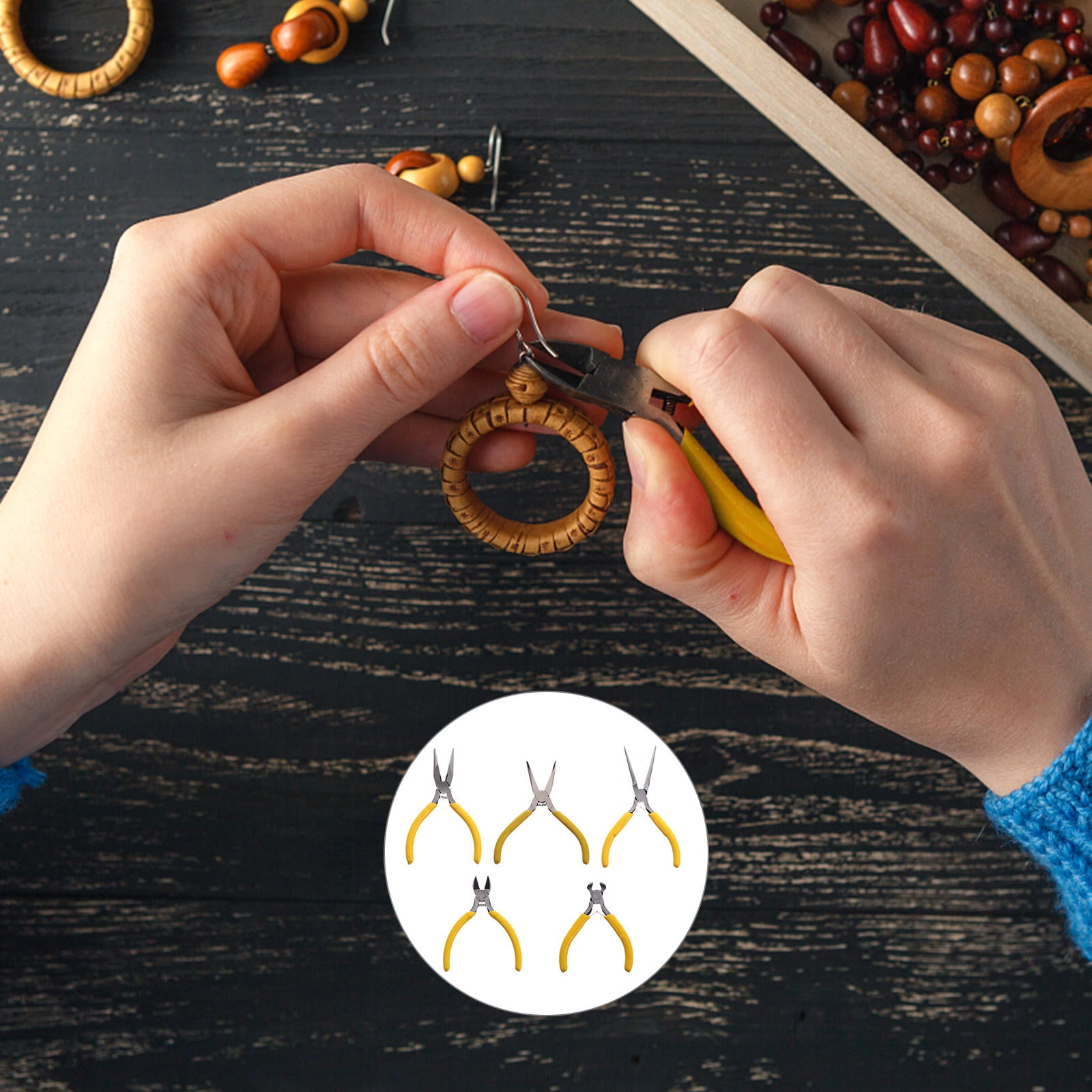 GARVALON 5Pcs Small Clamps For Crafts Assorted Color Diy Beading Tools ...